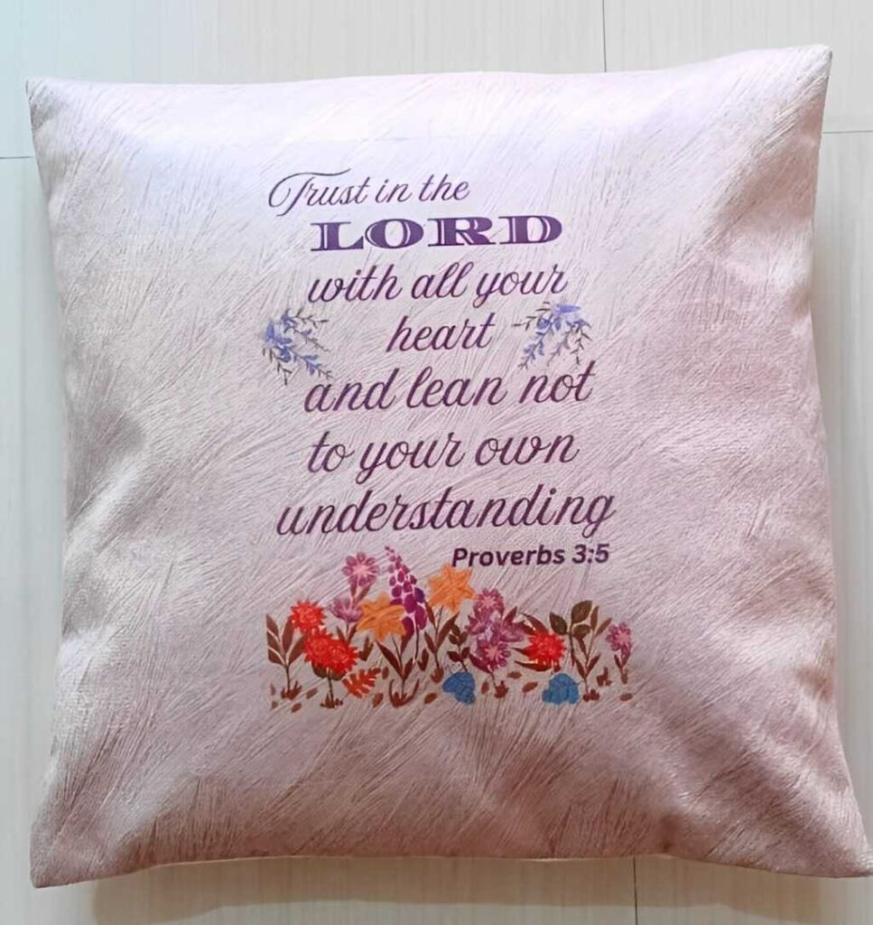 Bible Verse Cushion Cover - Christian Stall